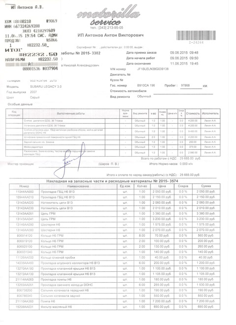 806931040 Кольцо уплотнительное SUBARU | Запчасти на DRIVE2