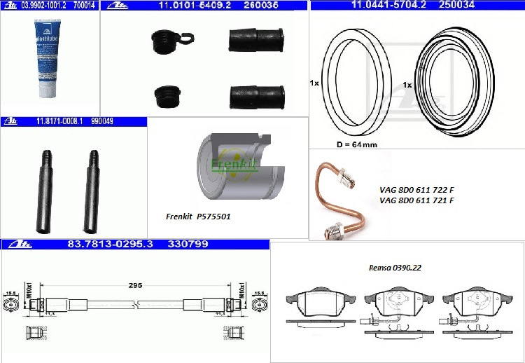 ТОРМОЗА — Volkswagen Passat B5, 1,8 л, 2002 года | расходники | DRIVE2