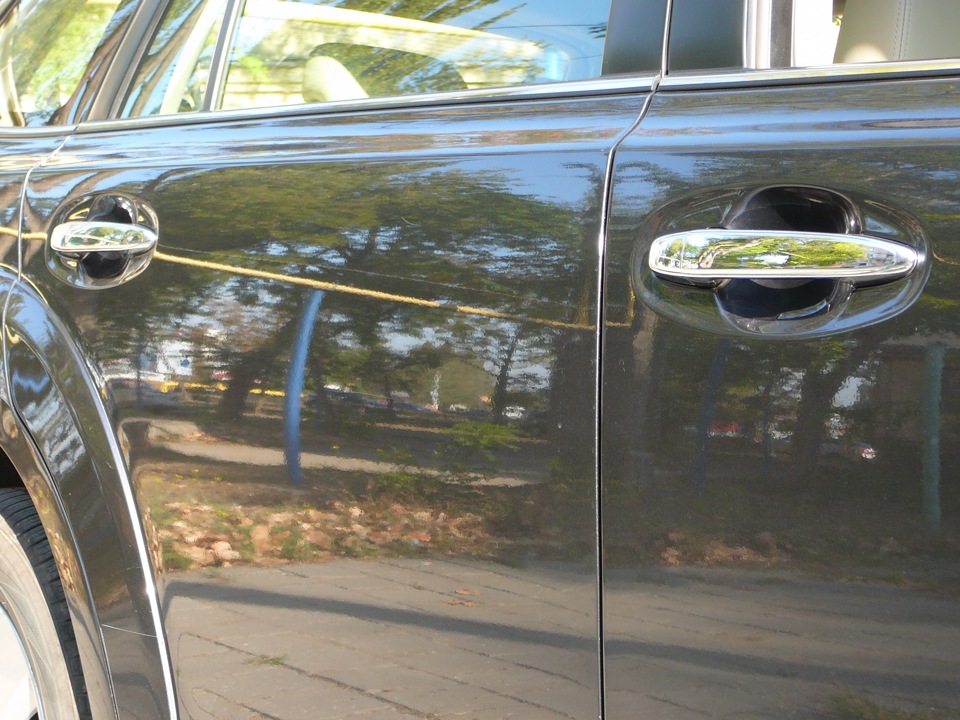 Хром накладки на дверные ручки — Subaru Outback (BR), 2,5 л, 2011 года ...