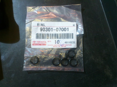 9030107001 Кольцо уплотнительное топливной форсунки верхнее TOYOTA ...