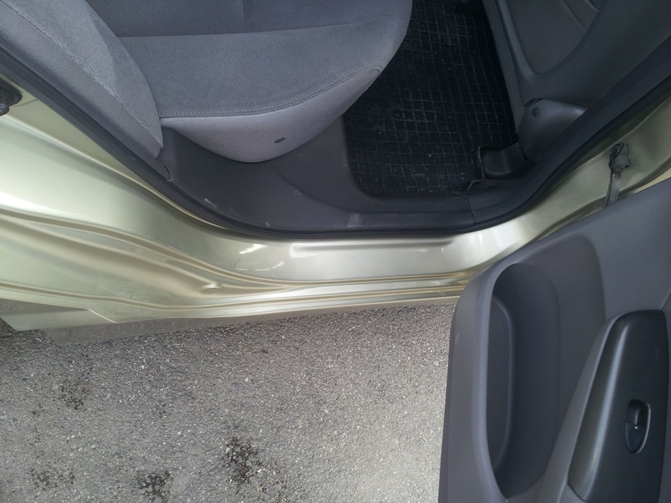 накладки на пороги — Honda Civic 4D (8G), 1,8 л, 2008 года | аксессуары ...