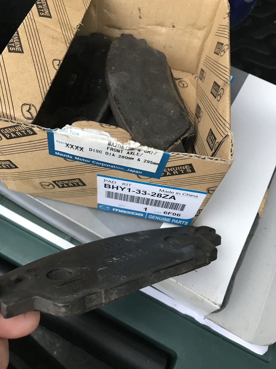 BHY13328ZA Колодки тормозные Mazda | Запчасти на DRIVE2