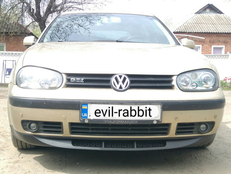 Губа для Гольф4. — Volkswagen Golf Mk4, 1,8 л, 2003 года | стайлинг ...