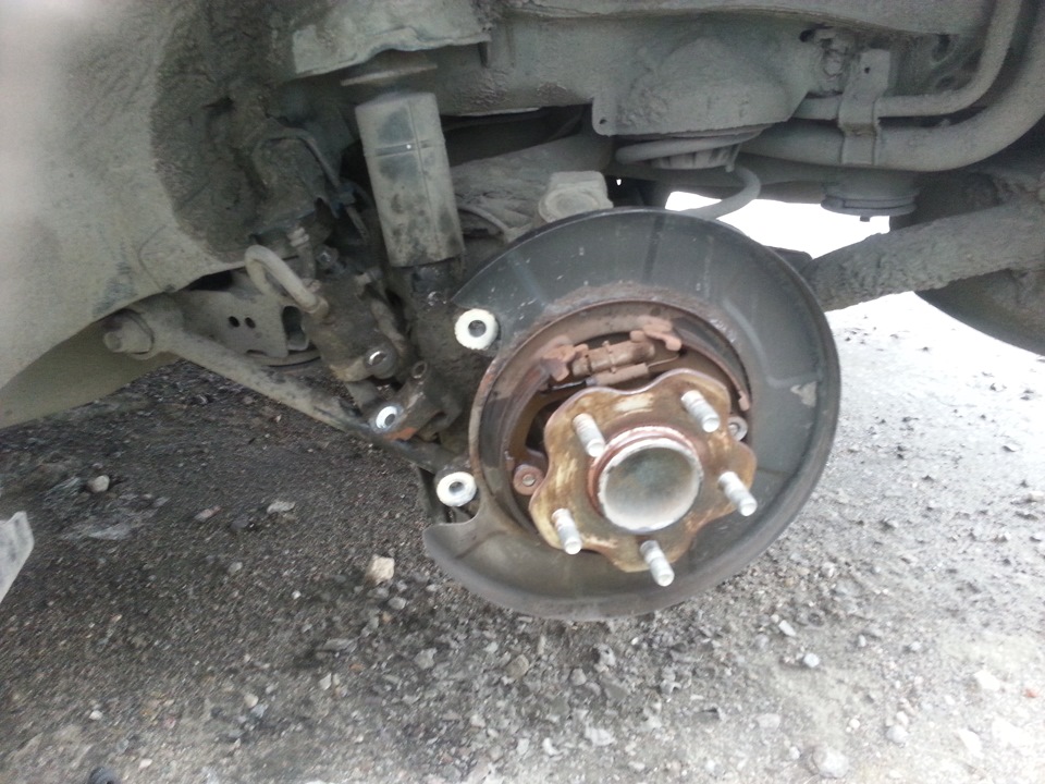 Новые задние тормозные диски, колодки — Nissan Teana (J31), 2,3 л, 2007 ...