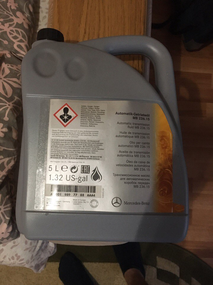A0019897703 Масло ATF134FE, 1литр, MB236.15, Mercedes | Запчасти на DRIVE2