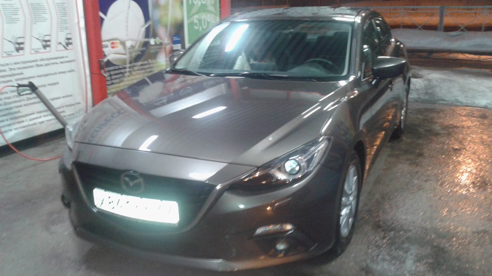 Mazda 3 (3G) 1.5 бензиновый 2013 | серо-коричневый металлик на DRIVE2