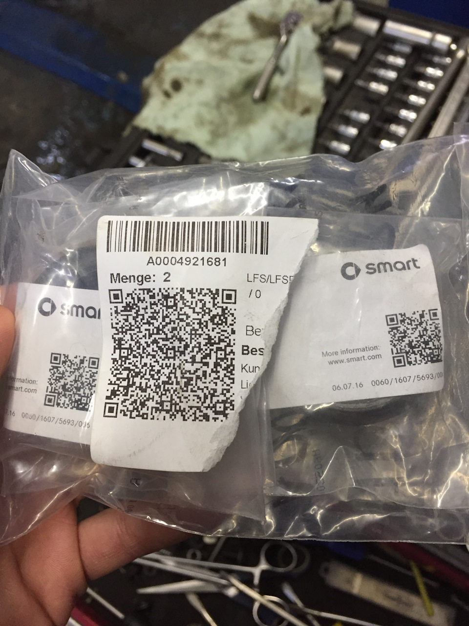 A0004921681 Кольцо уплотнительное патрубка выхлопног Mercedes ...