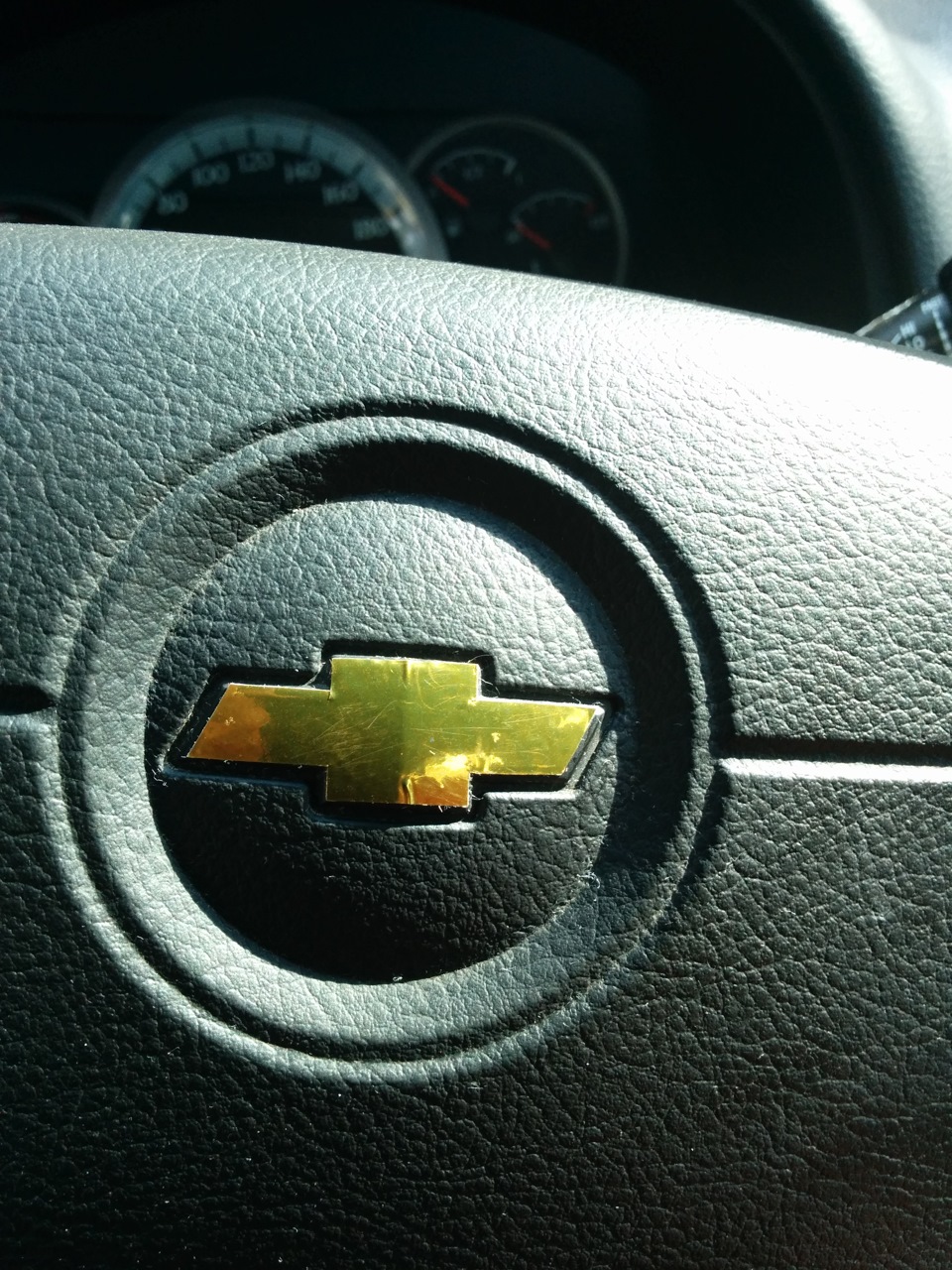 Наклейка на руль — Chevrolet Lacetti 5D, 1,6 л, 2008 года | стайлинг ...