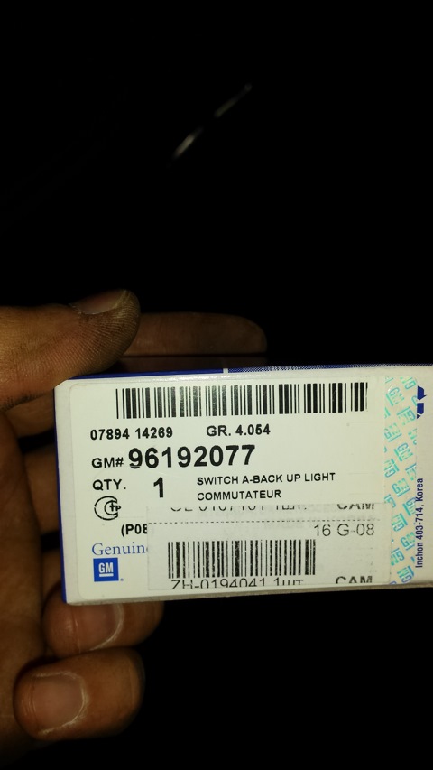 96192077 Датчик заднего хода GM | Запчасти на DRIVE2