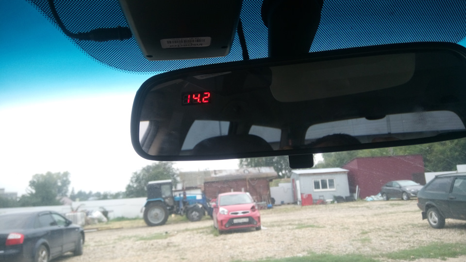 104)Вольтметр в салонное зеркало. — Subaru Outback (BP), 2,5 л, 2007 года | стайлинг | DRIVE2