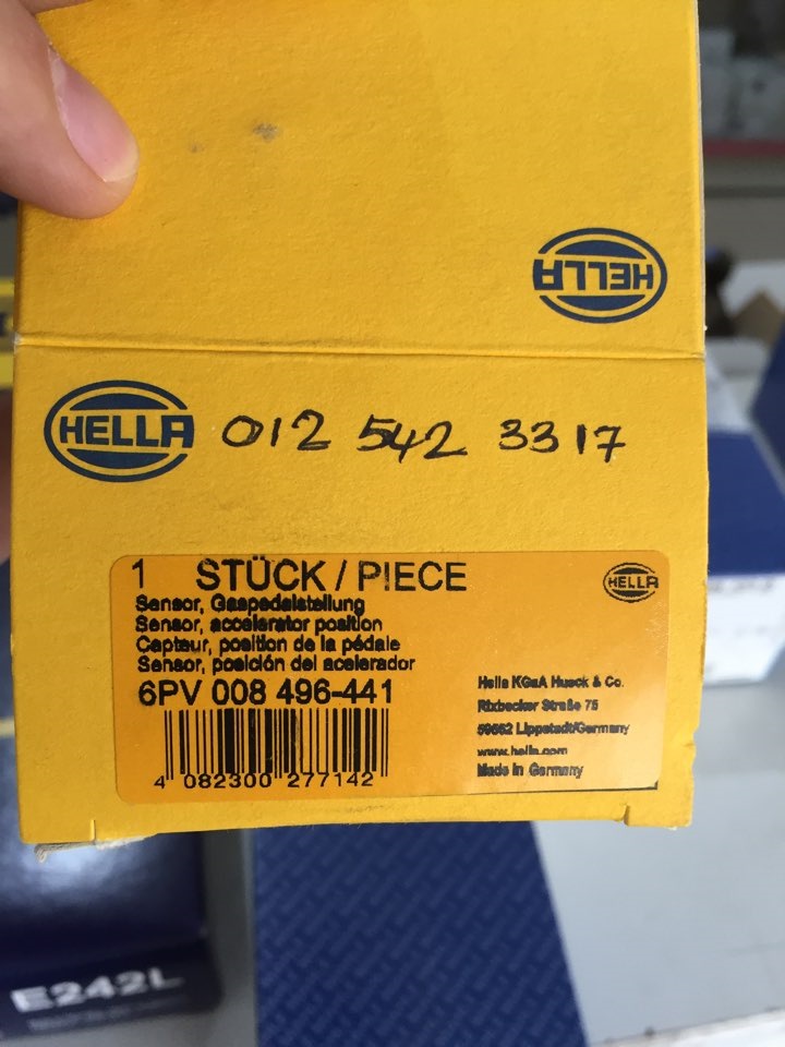 A0125423317 Датчик педали акселератора Mercedes | Запчасти на DRIVE2
