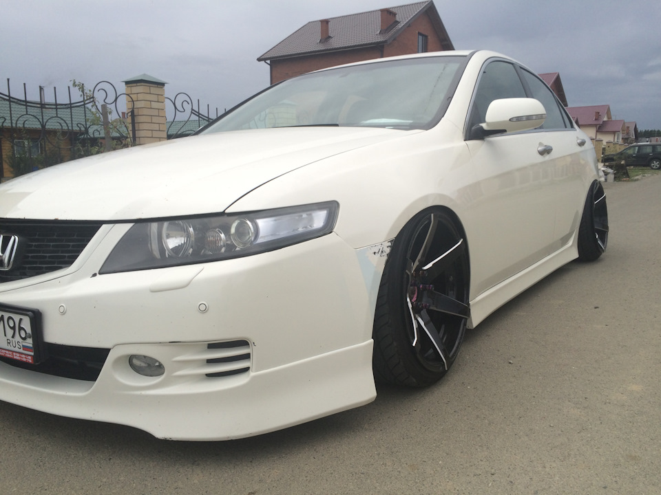 Замена 19" на 18" и регулировка пневмы. — Honda Accord (7G), 2,4 л, 2007 года | колёсные диски ...