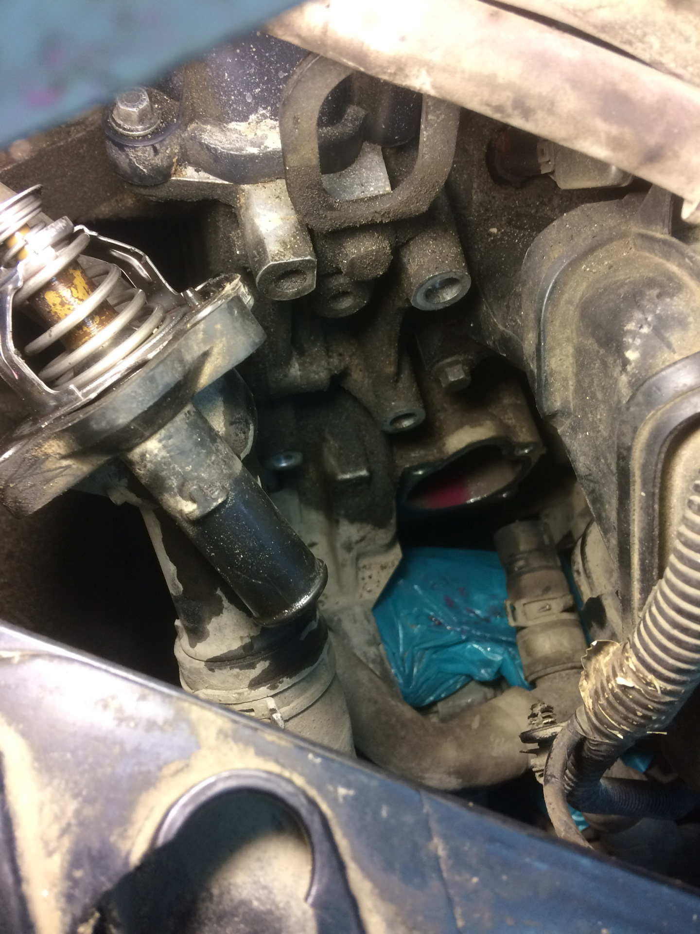 Замена термостата — Ford Focus Sedan II, 1,8 л, 2007 года | запчасти ...