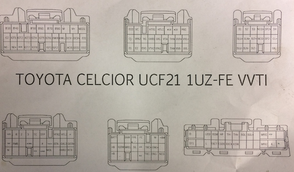 Распиновки ( pinout ) 1UZ — FE / 2UZ — FE / 3UZ — FE — Dm-Gadget на DRIVE2