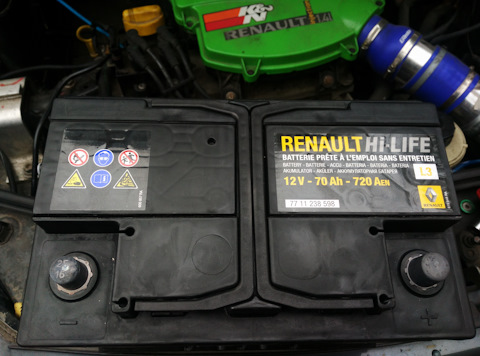 7711238598 Аккумулятор 70Ah 720A Рено Kangoo 2, Laguna 3, Logan, Megane ...