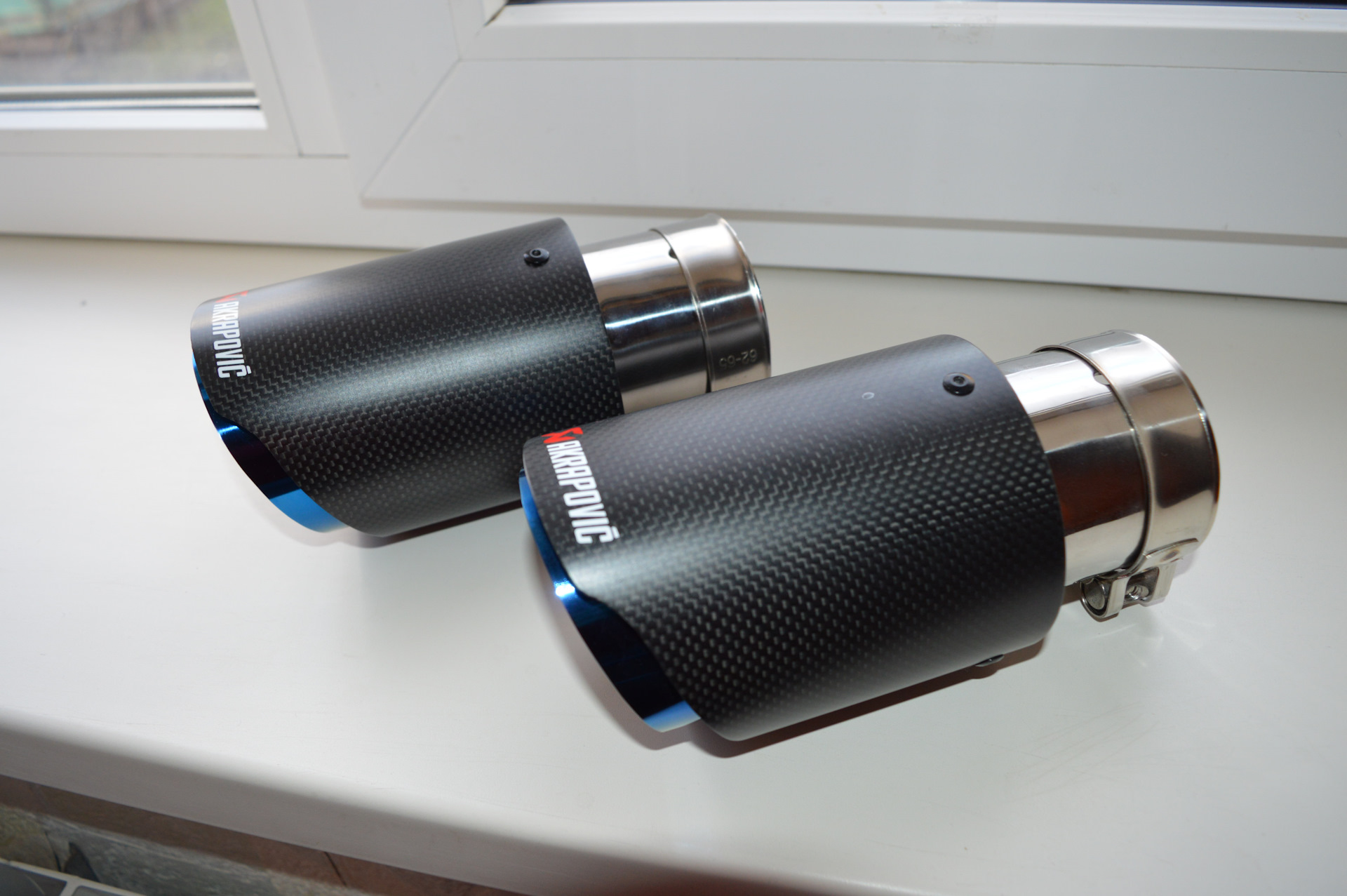 #Насадки Akrapovic Carbon — Lada Калина 2 Спорт, 1,6 л, 2015 года ...