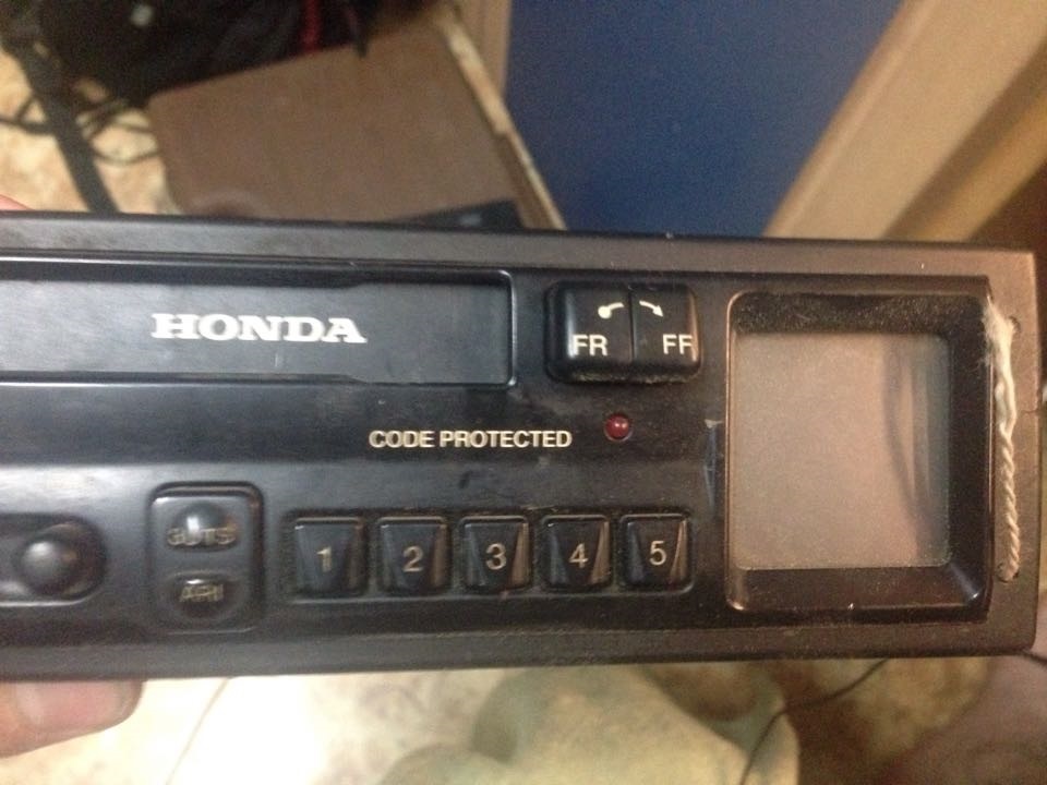 Стоковая магнитола) — Honda Civic Hatchback (5G), 1,3 л, 1993 года ...