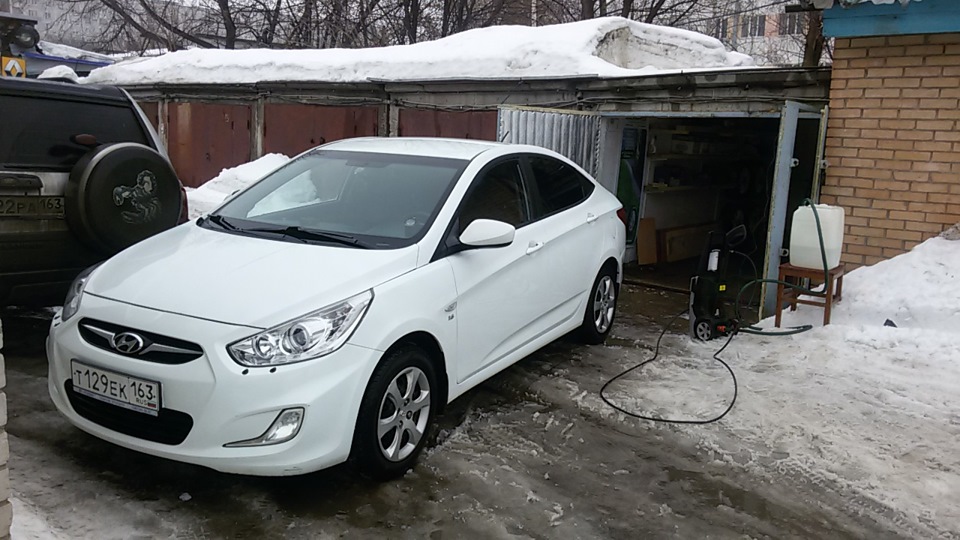Фотки — Hyundai Solaris, 1,6 л, 2013 года | мойка | DRIVE2