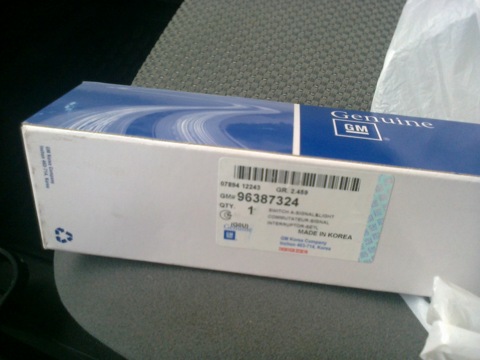 96387324 Переключатель света, поворотов и противотуманных фар GM ...