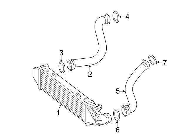A0219976645 Кольцо уплотнительное шланга интеркулера Mercedes ...