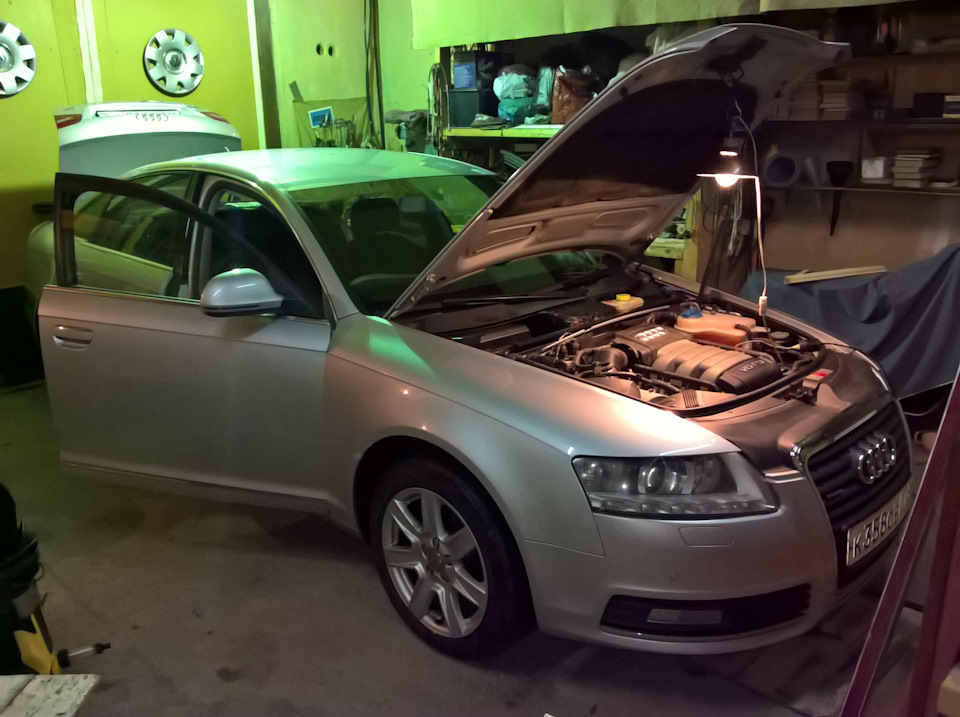 Дорвался до мотора — Audi A6 (C6), 2,8 л, 2008 года | мойка | DRIVE2