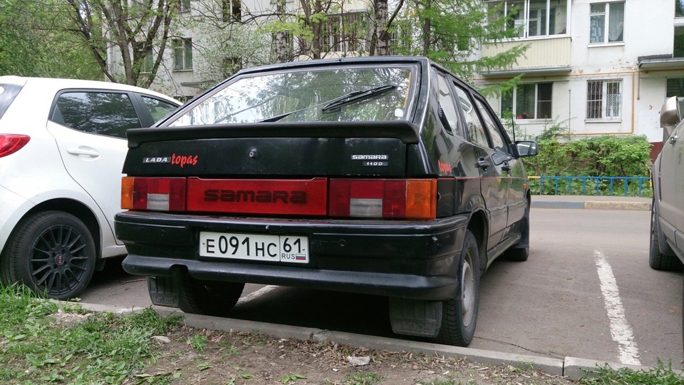 Бленда на месте. Задок в сборе и готов. — Lada 21091, 1,1 л, 1991 года ...