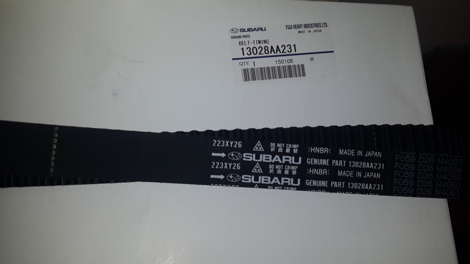 13028AA231 РЕМЕНЬ ГРМ ЧЗ 223 SUBARU | Запчасти на DRIVE2