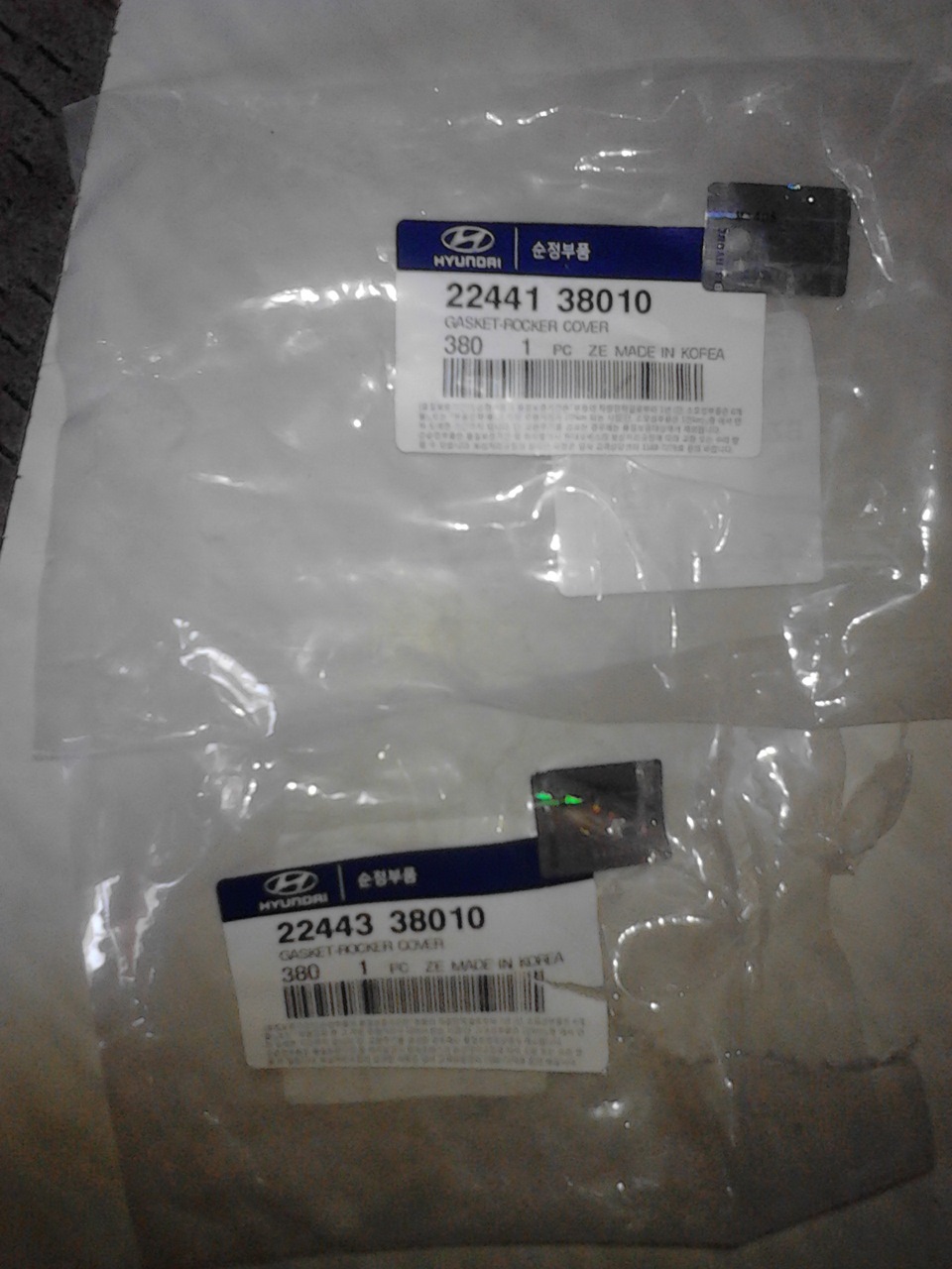 2244338010 Прокладка клапанной крышки KIA HYUNDAI | Запчасти на DRIVE2