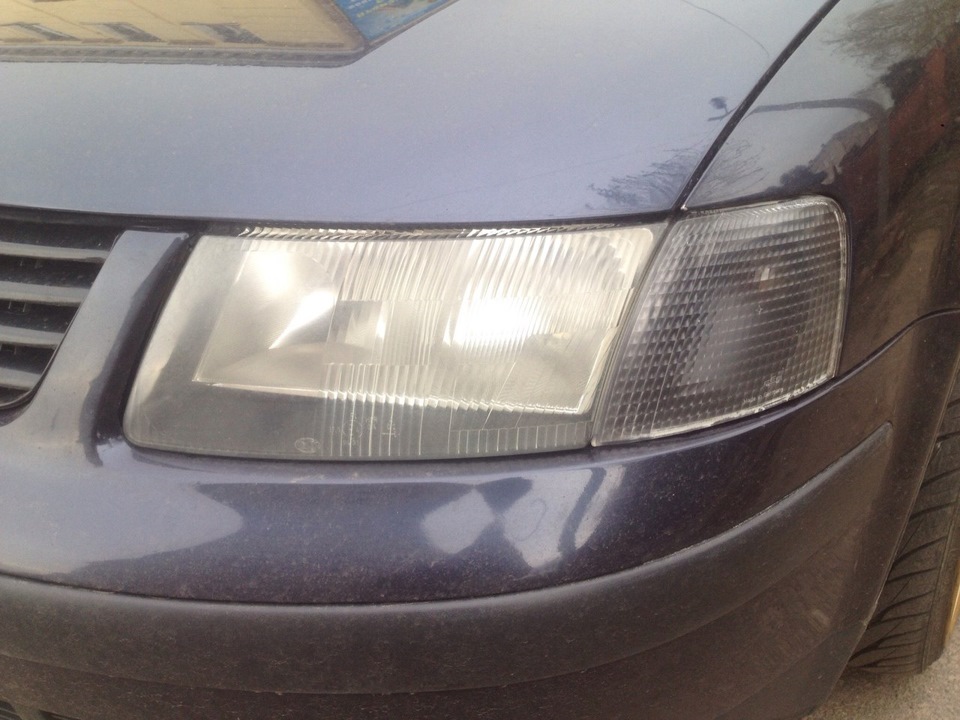 полируем фары) — Volkswagen Passat B5, 1,8 л, 1999 года | своими руками ...
