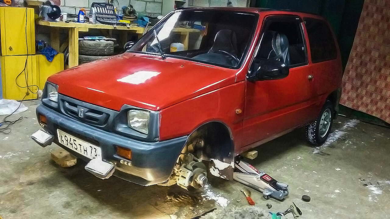 Тормозные шланги в утиль — Lada 11113 Ока, 0,7 л, 1998 года | плановое ...