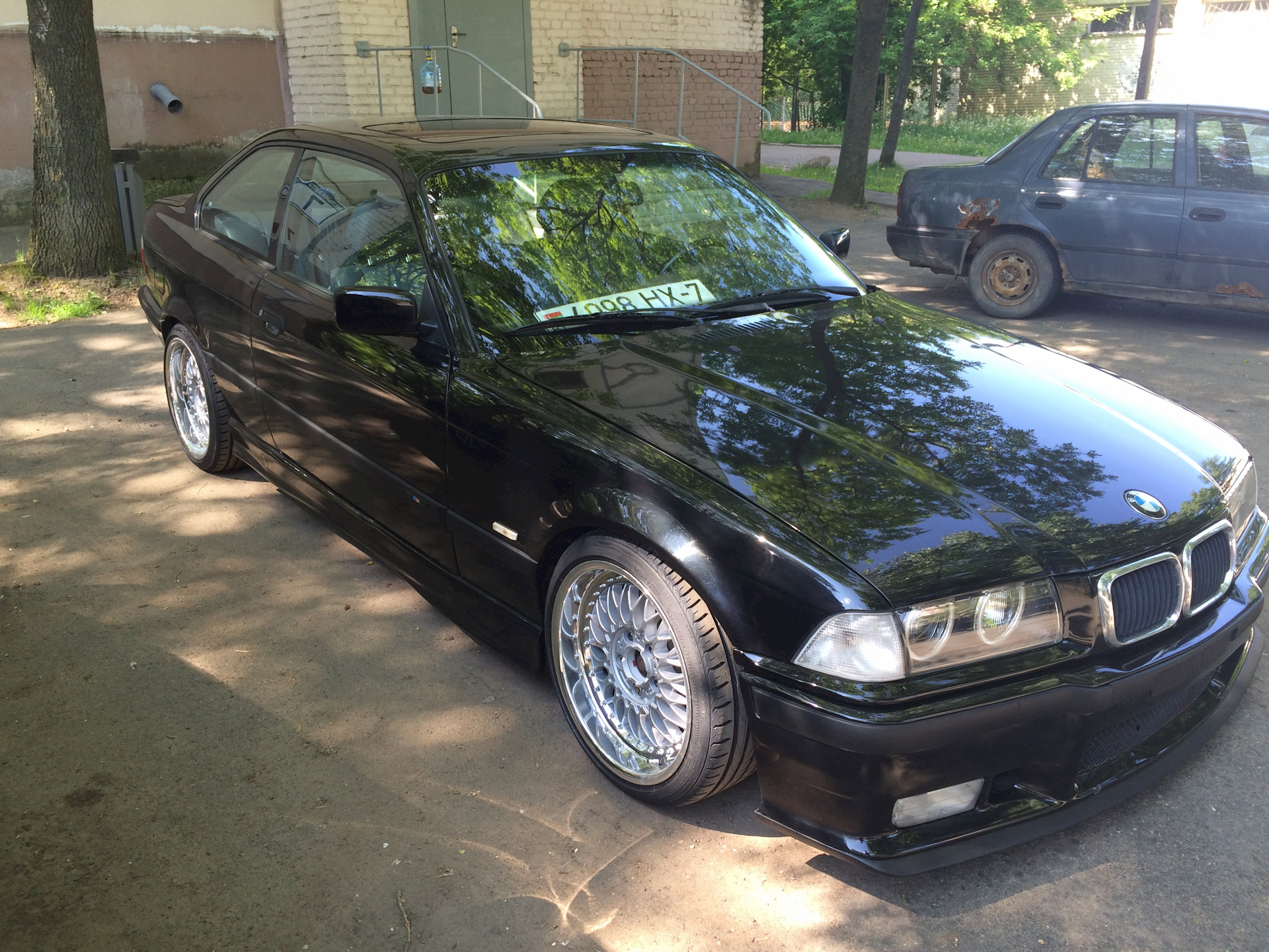 BBS RC 090 — эпопея с шинами) — BMW 3 series Coupe (E36), 1,8 л, 1993 ...