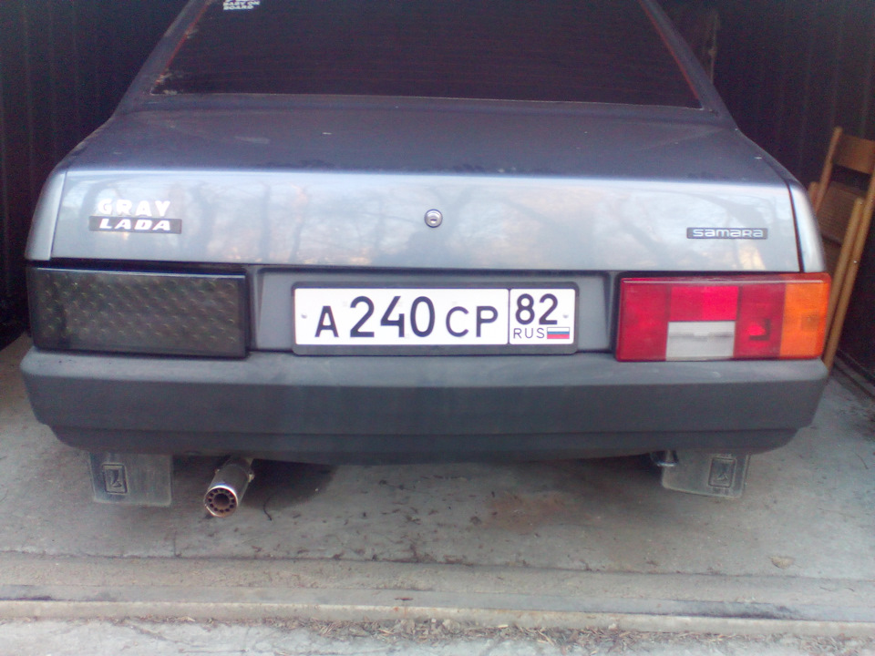 Задняя оптика сбылась мечта идиота — Lada 21099 1 6 л 2008 года