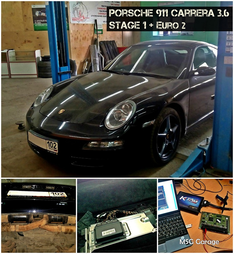 Porsche 997 Carrera Stage 1 + "Euro-2" — MSG Garage на DRIVE2