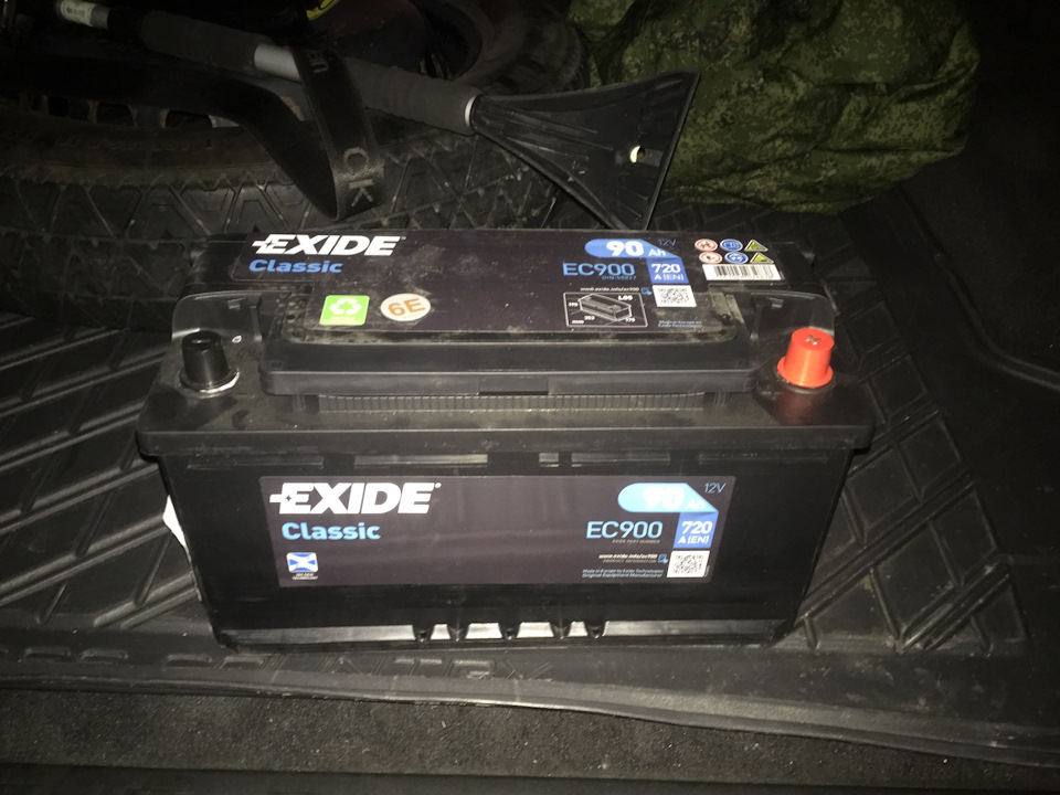 EC900 АКБ Classic 90Ah 720A 353x175x190 (-+) EXIDE | Запчасти на DRIVE2