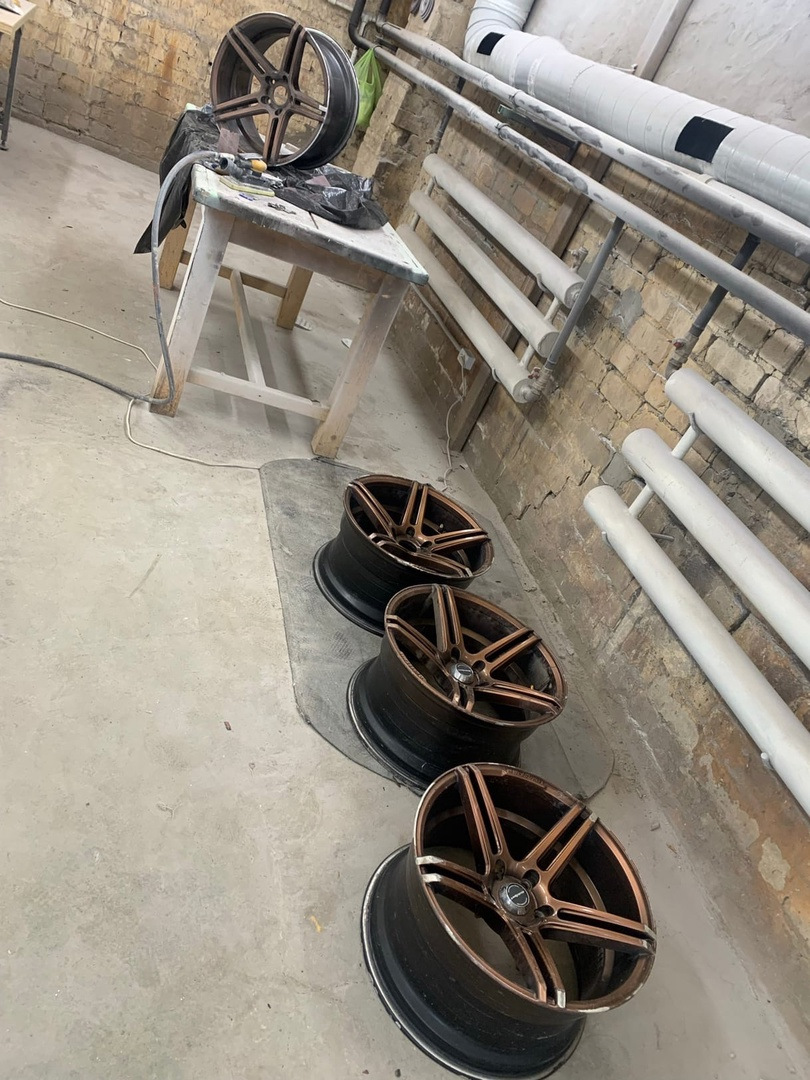 Покраска дисков — Weds Sport (1) — Toyota Mark II (100), 2,5 л, 1998 ...