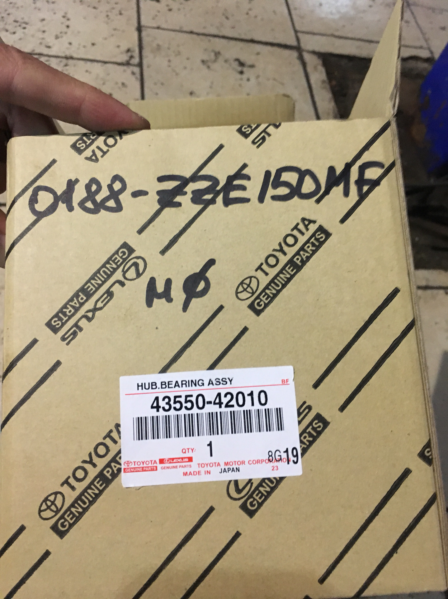 Опять 25, но передний ступичный. — Toyota Corolla (140/150), 1,6 л ...