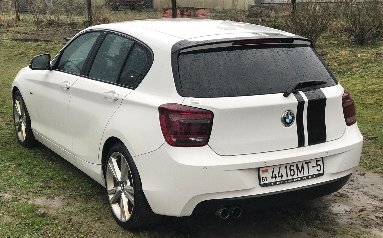 #43 ЛАВКА — ставим задний спойлер и S320A +0,66кг — BMW 1 series (F20 ...