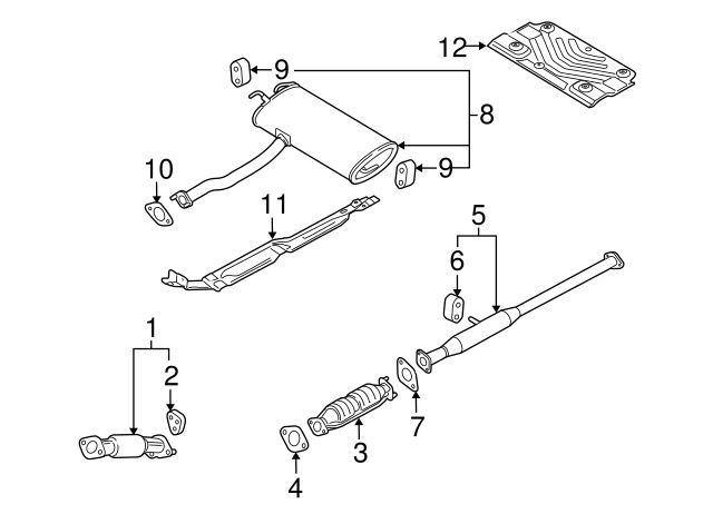 287962S000 Термозащитный кожух глушителя KIA HYUNDAI | Запчасти на DRIVE2