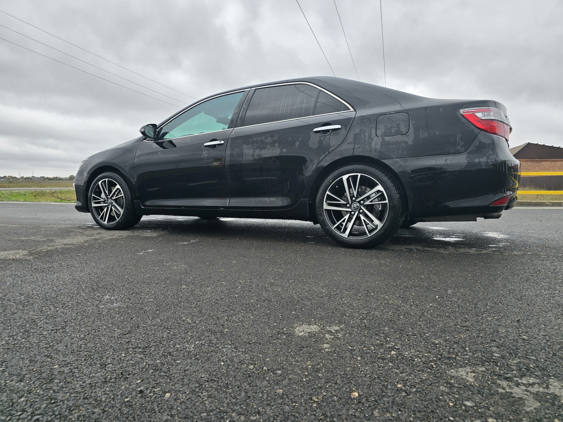 Камри 55 на дисках камри 80 стиля! — Toyota Camry (XV50), 3,5 л, 2017 ...