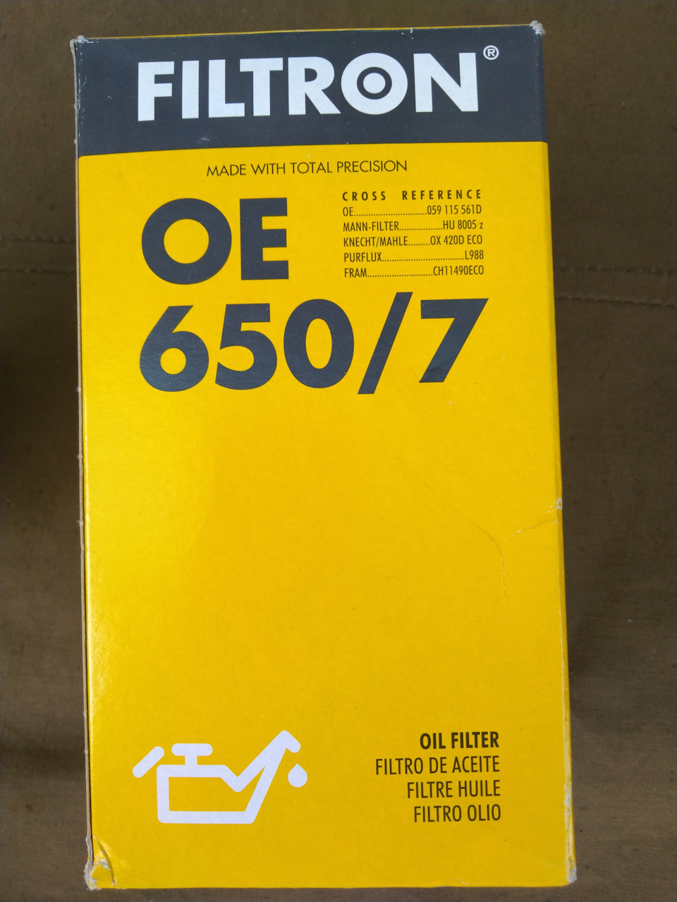 059115561D Масляный фильтр VAG | Запчасти на DRIVE2