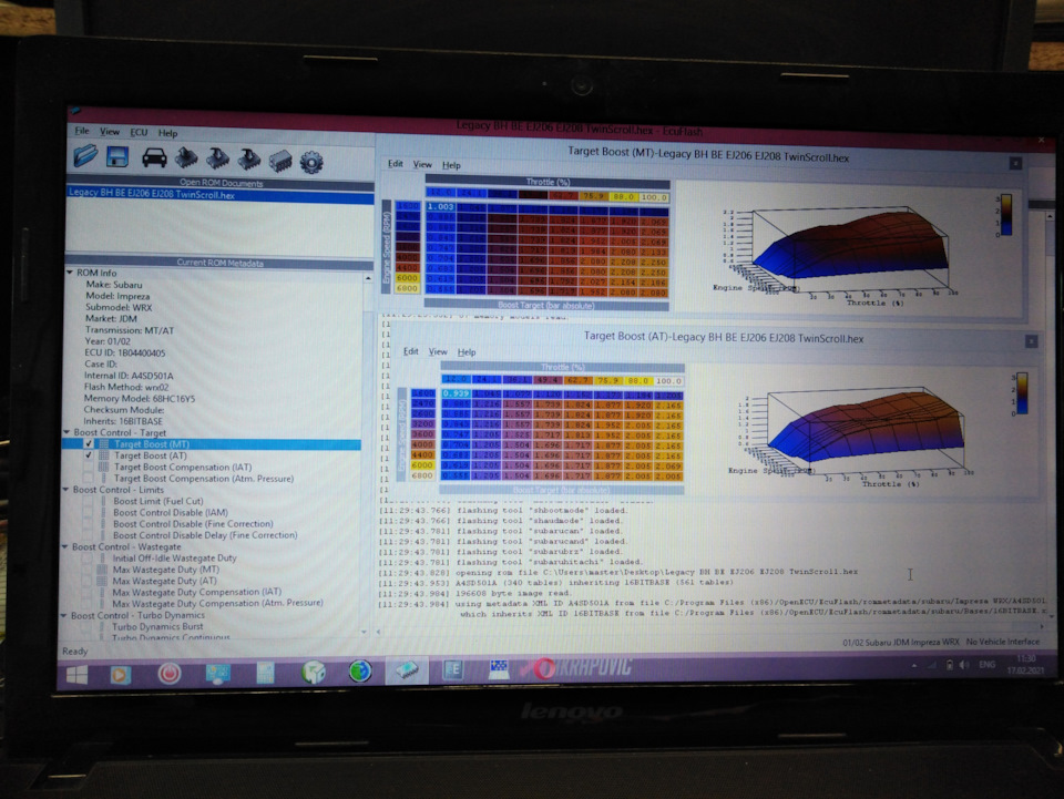 Прошивка TwinScroll VF38 для EJ206 208 205 A/T M/T (без avcs) — Subaru ...