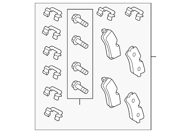 LR079935 Набор тормозных накладок Jaguar Land Rover | Запчасти на DRIVE2