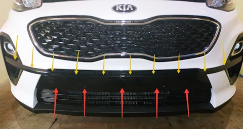86519F1500 ПЕРЕДНЯЯ ПАНЕЛЬ БАМПЕРА НОМЕРНОГО ЗНАКА KIA HYUNDAI ...
