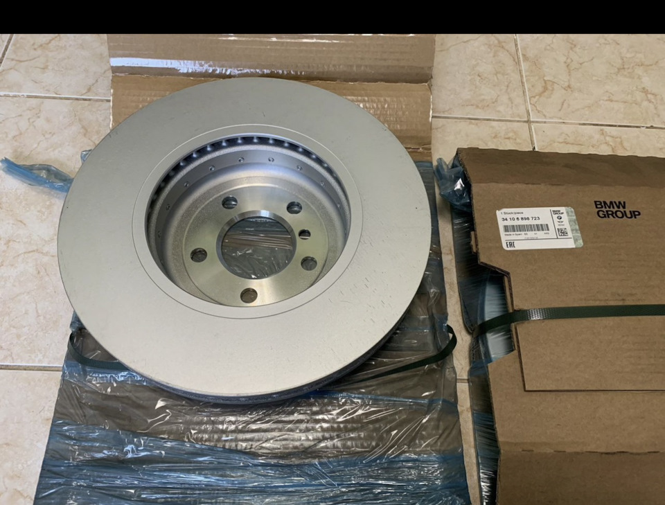 26. Передние тормоза. Дооснащение с G-серии на Е83 — BMW X3 (E83), 2 л ...