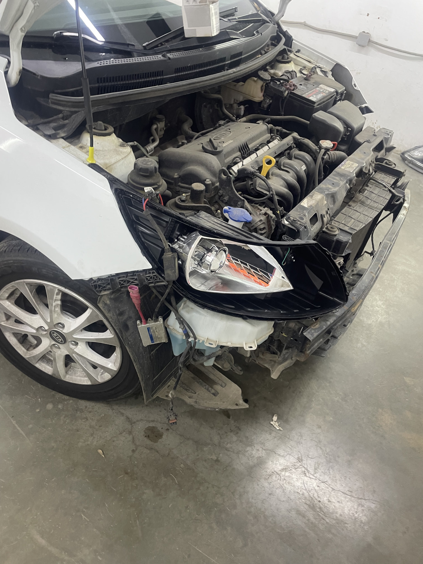 Установка Bi-Xenon — KIA Rio (3G), 1,6 л, 2013 года | тюнинг | DRIVE2