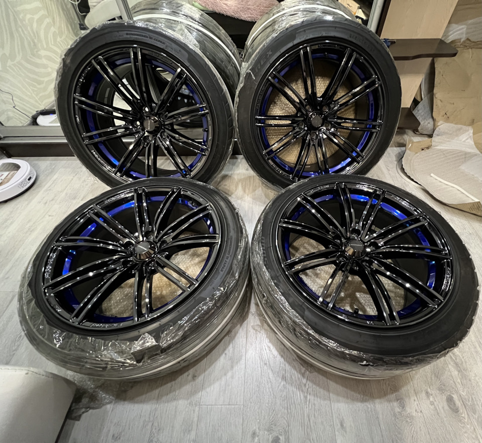 #22 Weds Sport SA-54R 9,5/45 R18 — Toyota Mark II (110), 2 л, 2002 года ...