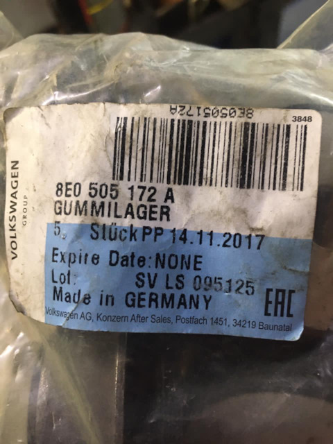 8E0505172A Сайлентблок VAG | Запчасти на DRIVE2