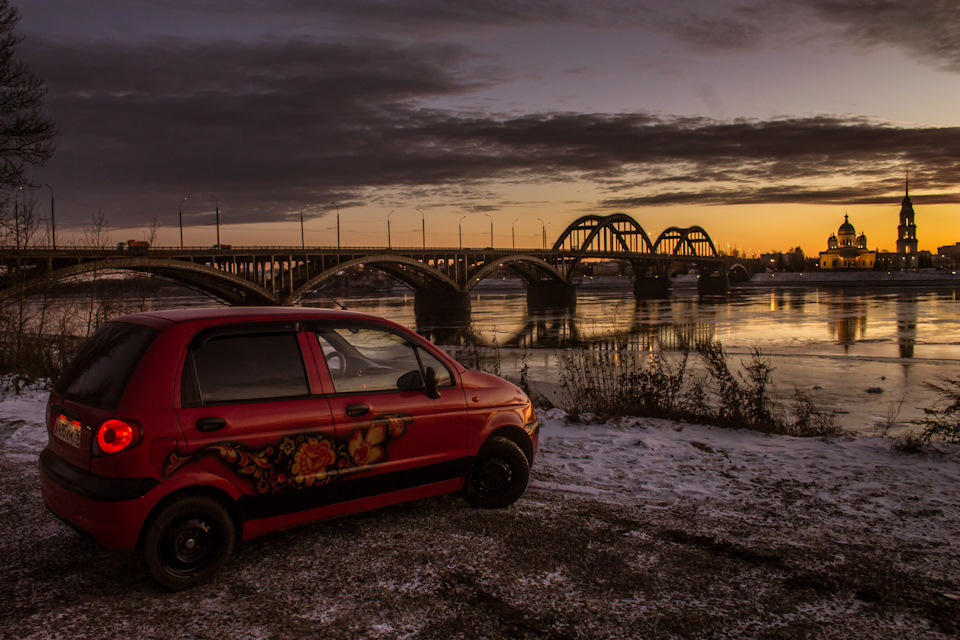 Первый день зимы — Daewoo Matiz (M100/M150), 0,8 л, 2002 года ...
