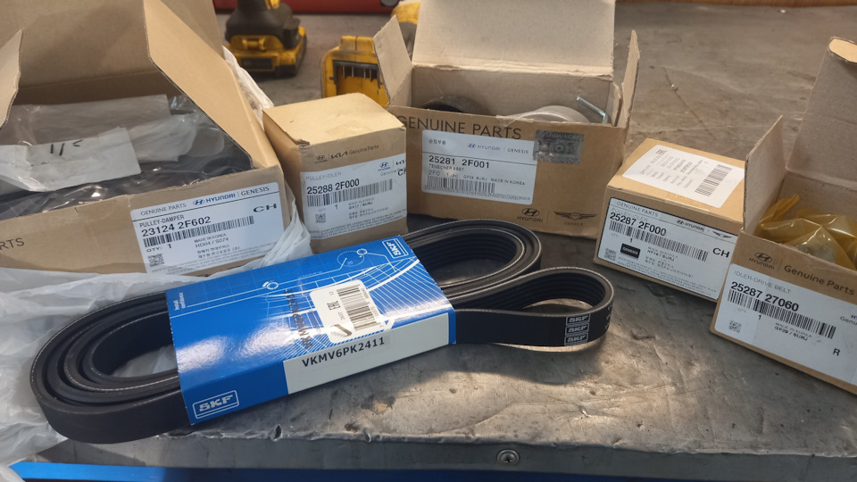 252872F000 Шкив натяжителя ремня грм KIA HYUNDAI | Запчасти на DRIVE2