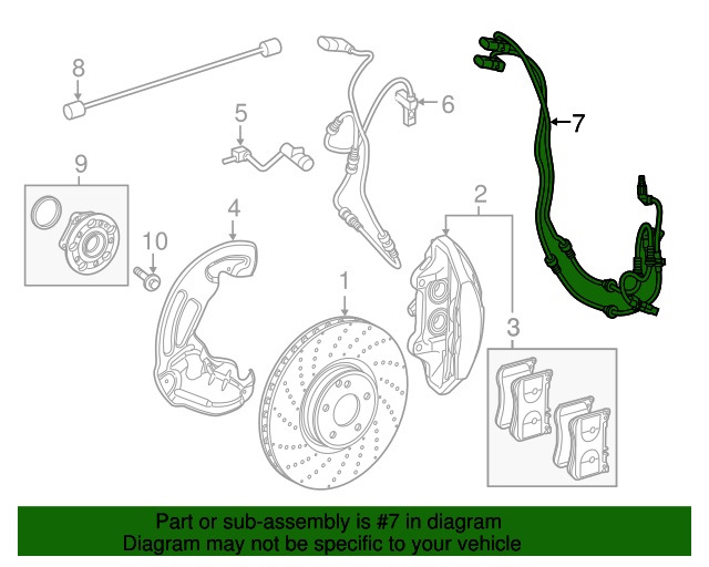 A2229059705 Датчик скорости вращения колеса Mercedes | Запчасти на DRIVE2